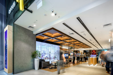 Optus 'Yes' flagship, Sydney | Echochamber